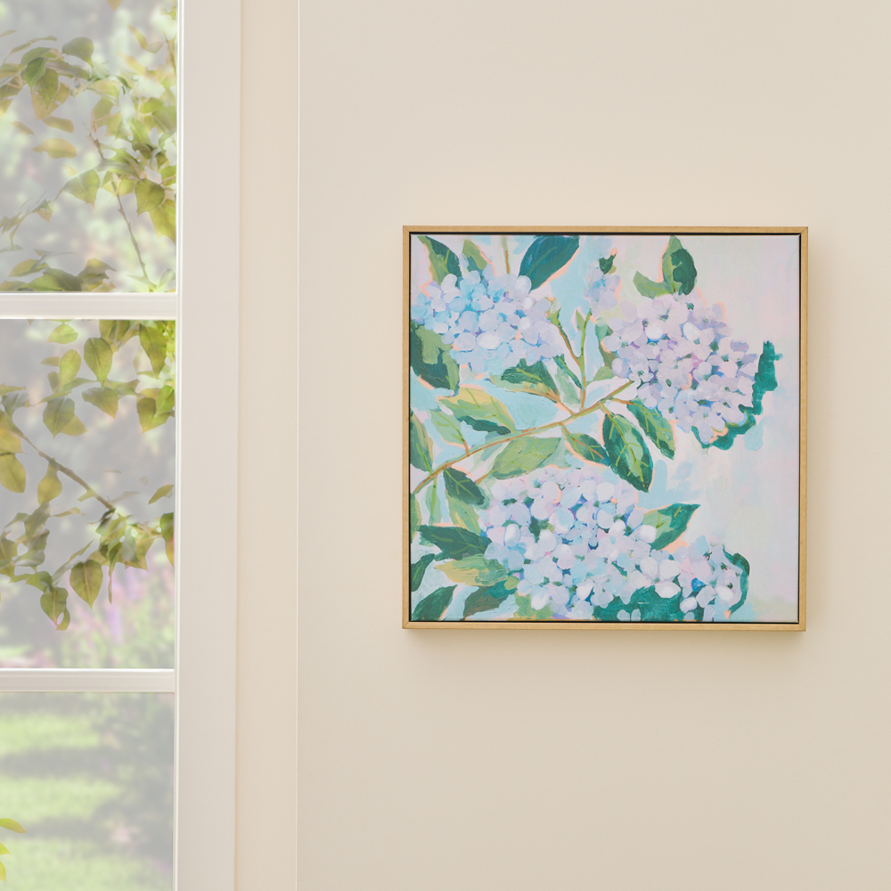 Hydrangea Lilac Canvas | Adairs