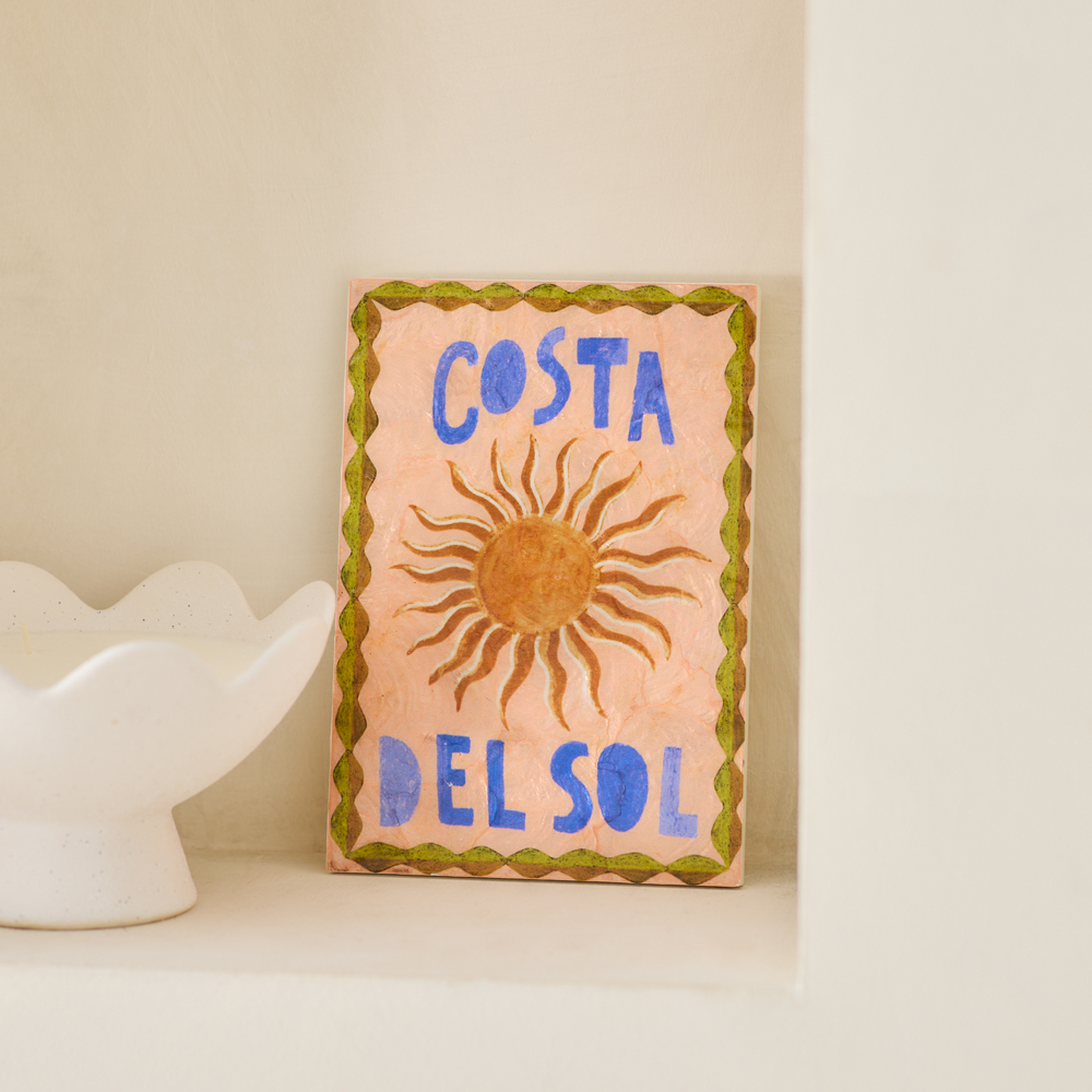 Costa Del Sol Capiz Sol Wall Art | Adairs