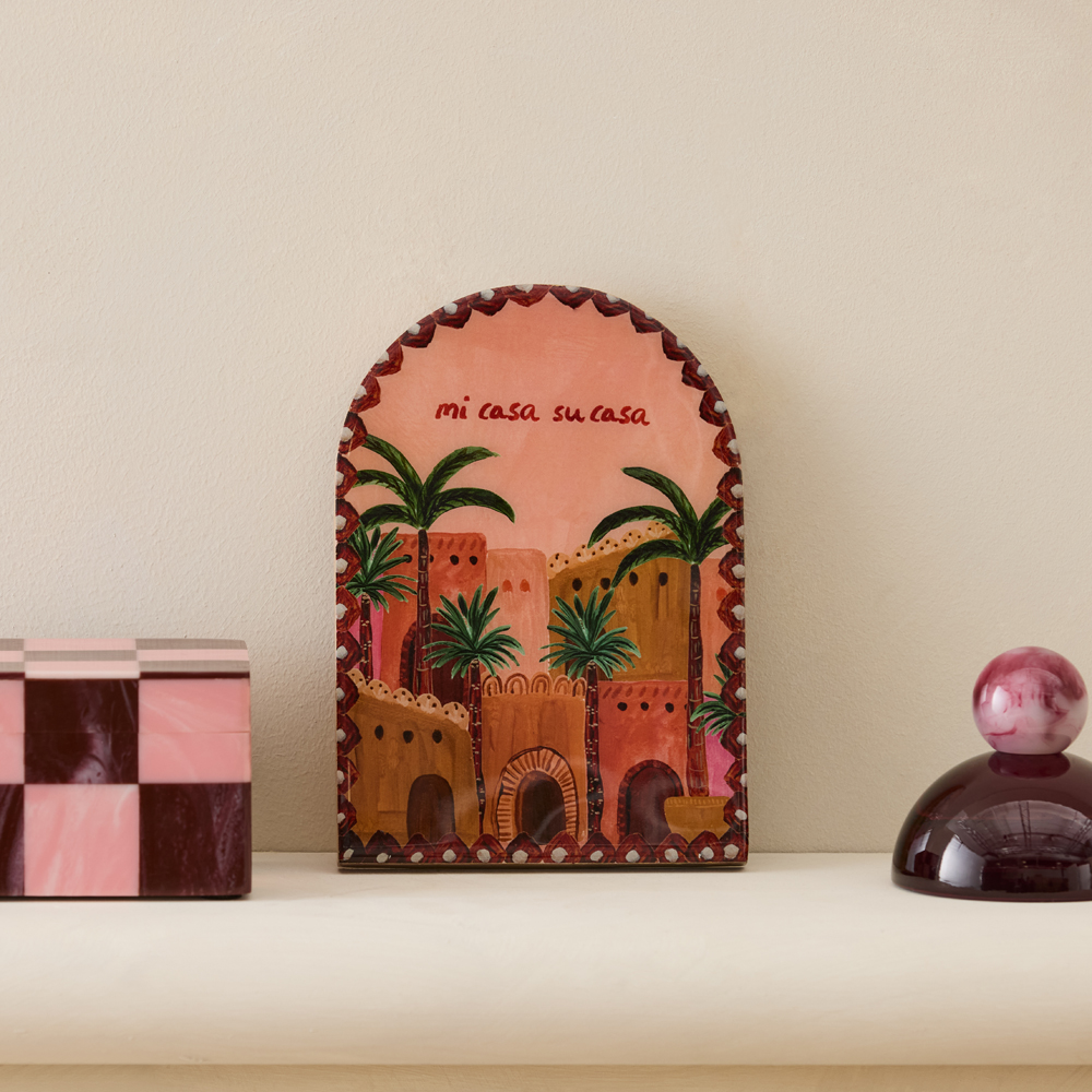 Mi Casa Su Casa Portrait Timber Wall Art | Adairs