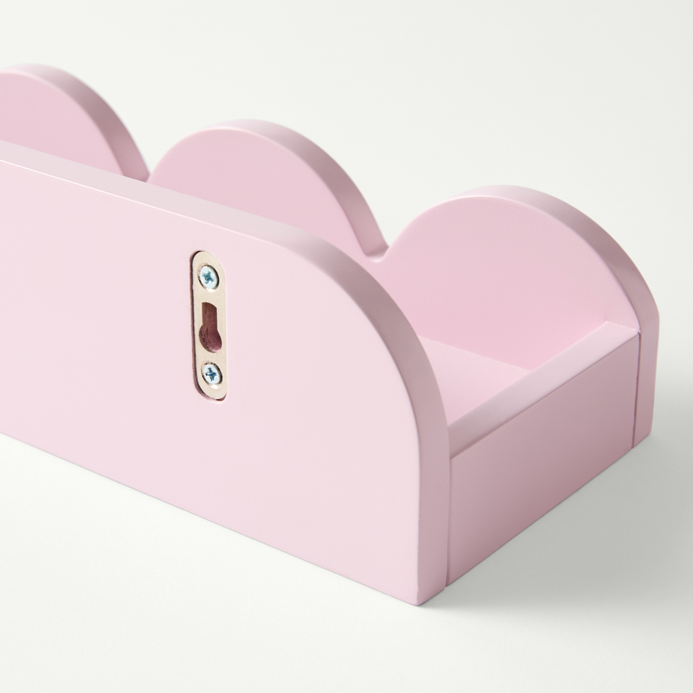 Adairs Kids - Sadie Scallop Lilac Book Shelf Pack of 2 | Adairs