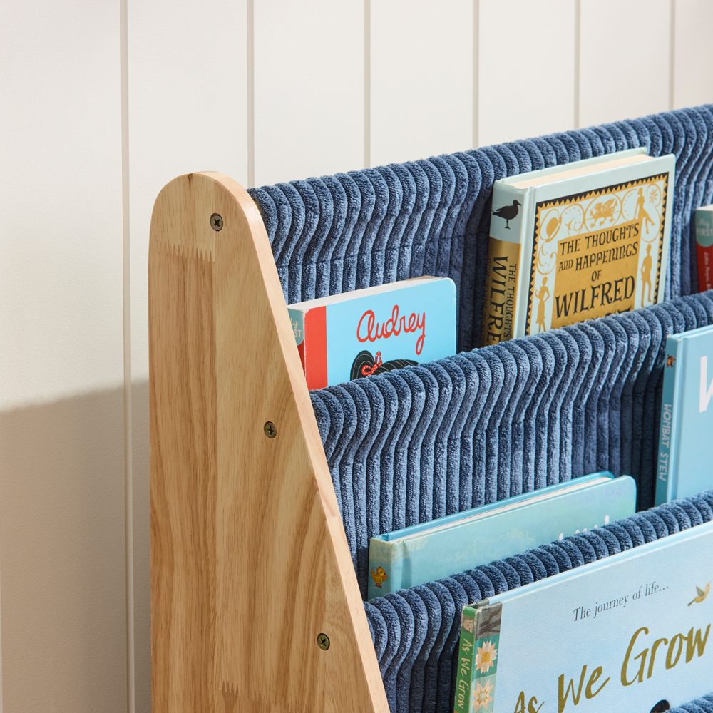 Adairs Kids - Kai Cord Blue Bookshelf | Adairs