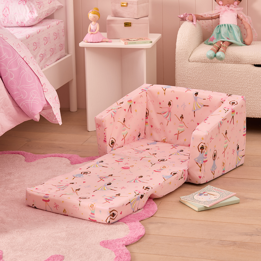 Adairs Kids - Ballet Dancers Flip Out Sofa | Adairs