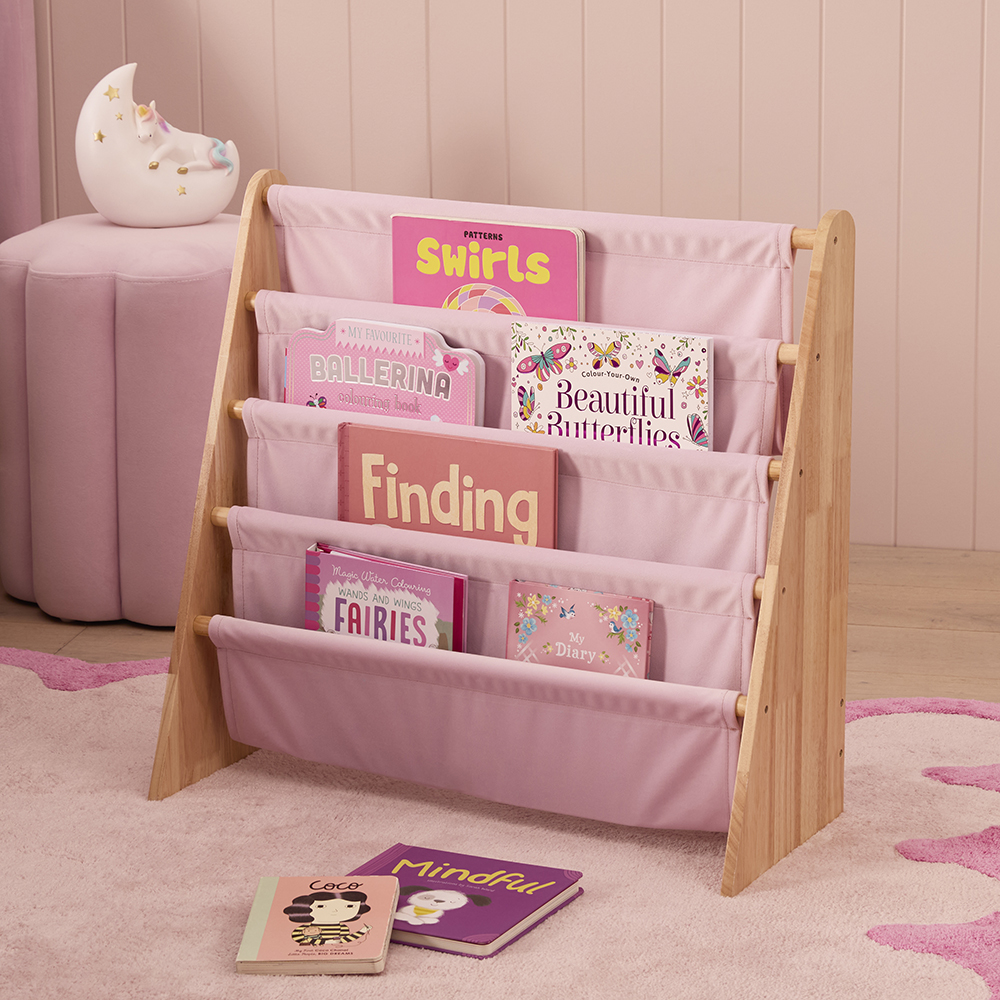 Adairs Kids - Isabella Pink Lilac Scallop Bookshelf | Adairs