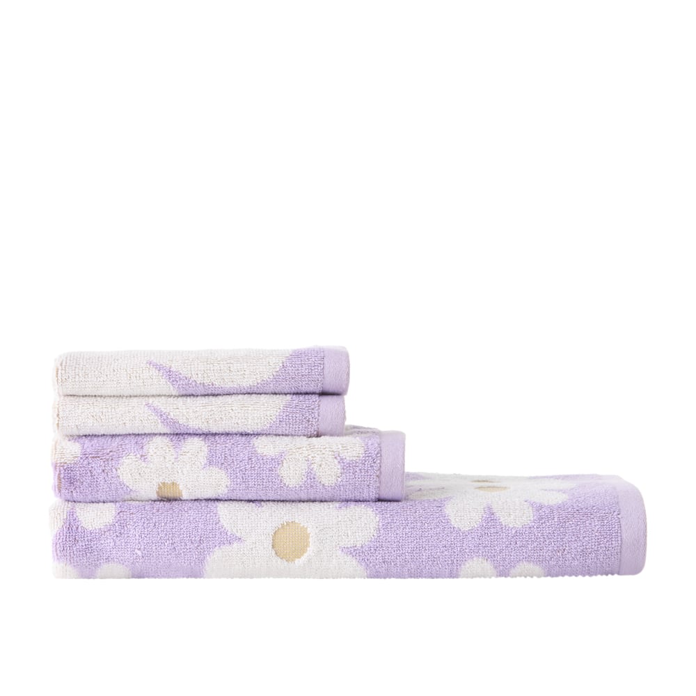 Adairs Kids - Daisy Floral Lilac Towel Range | Adairs