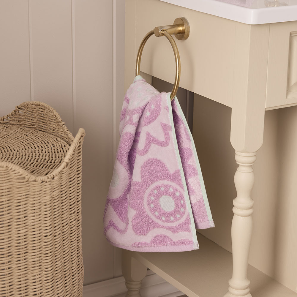 Adairs Kids - Poppy Floral Lilac & Mint Face Washers Pack of 2 | Adairs