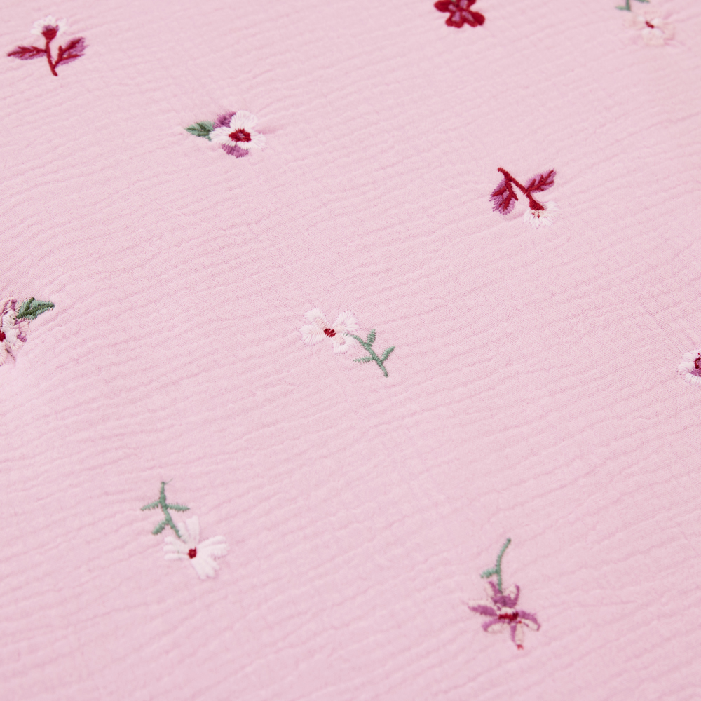 Adairs Kids - Velvet Berry Floral Embroidered Coverlet | Adairs