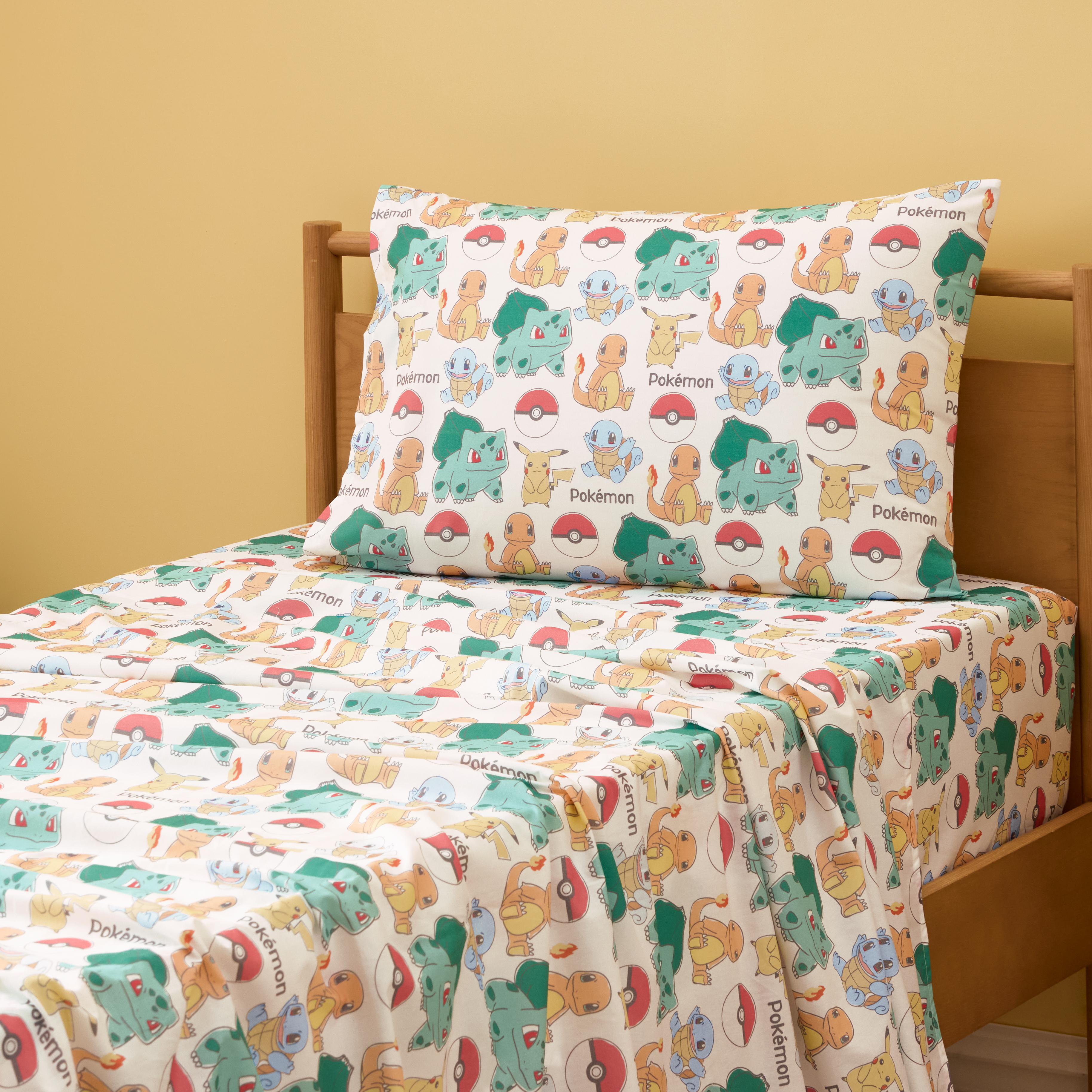 Adairs Kids - Pokémon White Sheet Set | Adairs