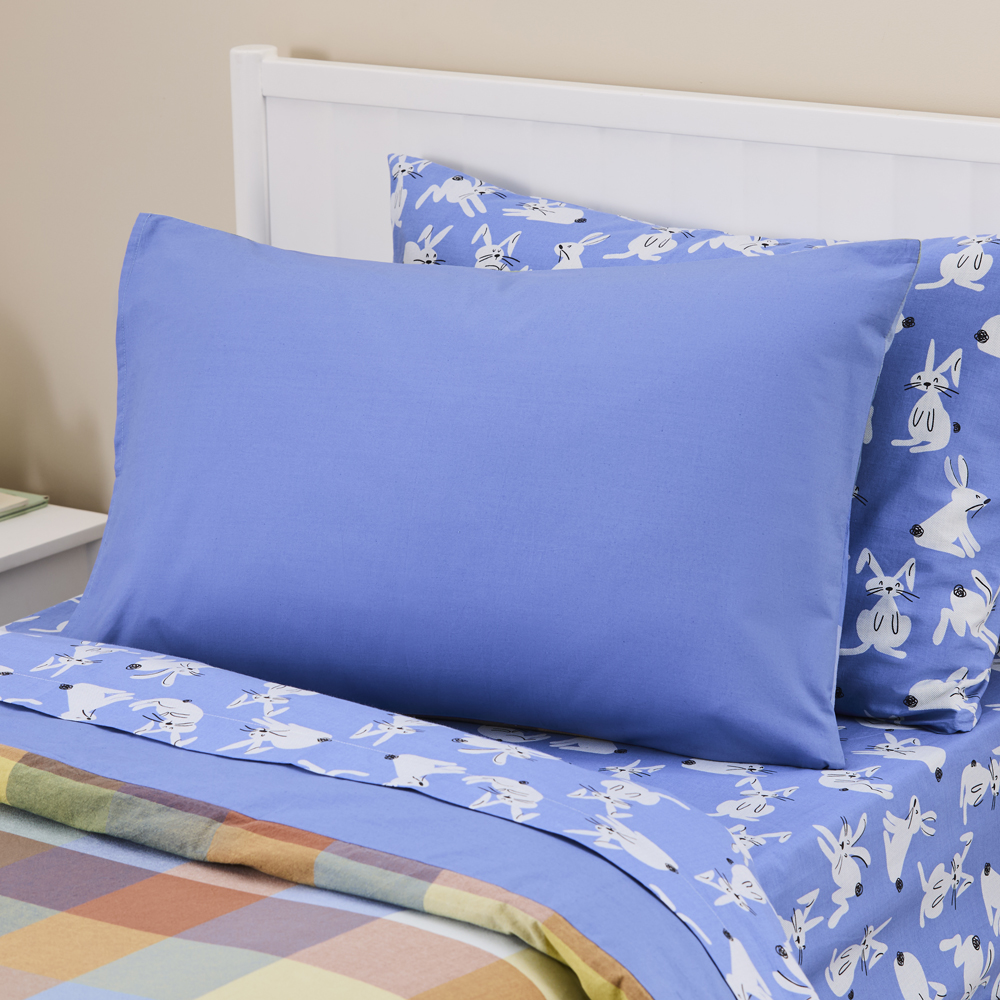 Adairs Kids - Emerson Yarn Dyed Blue Check Quilt Cover Set | Adairs