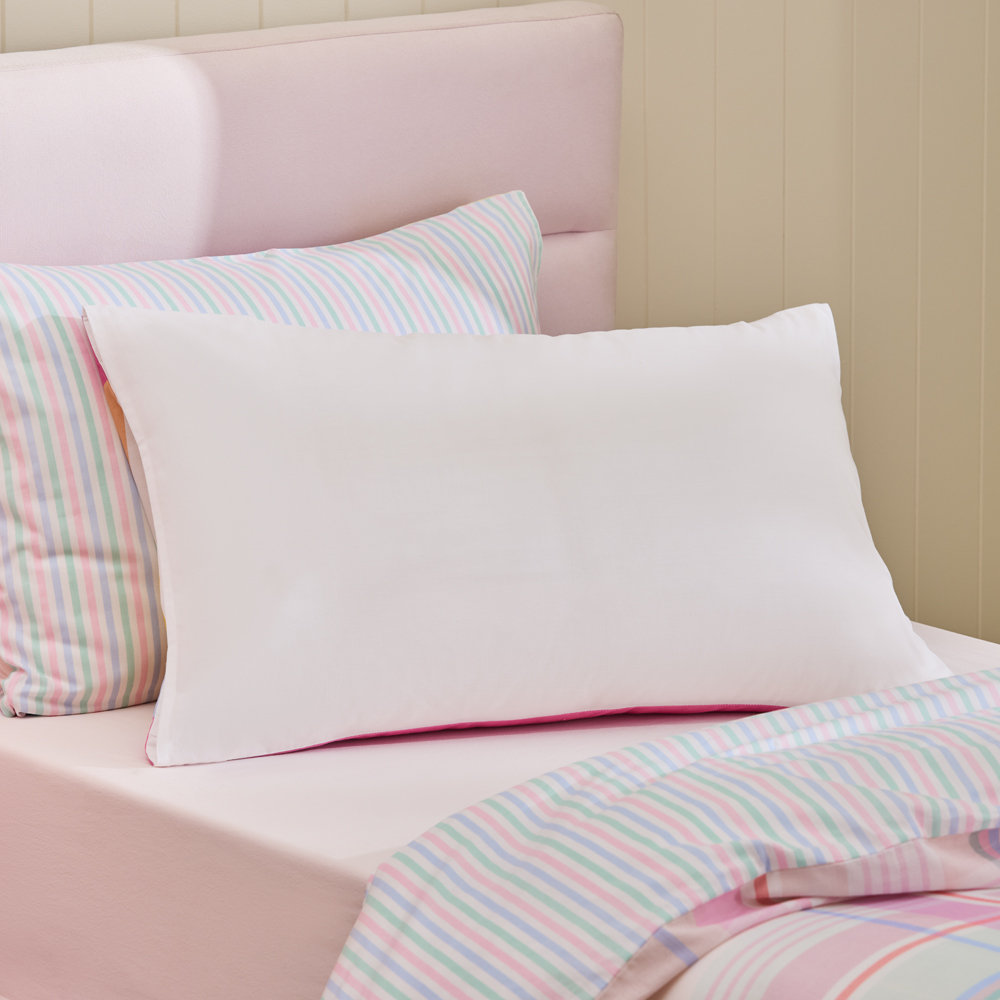 Adairs Kids - Girls Club Text Pillowcase | Adairs