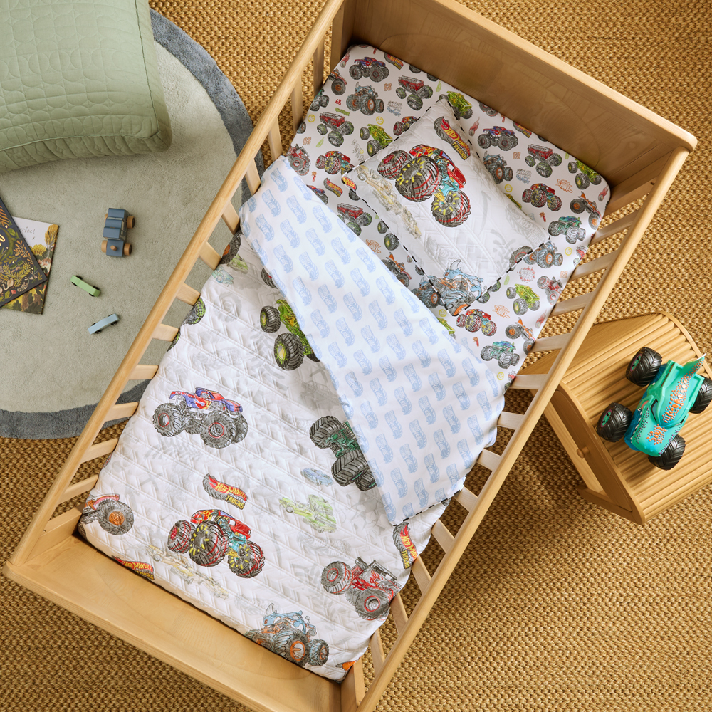 Adairs Kids - Mattel Hot Wheels Monster Trucks Quilted Quilt Cover Set ...