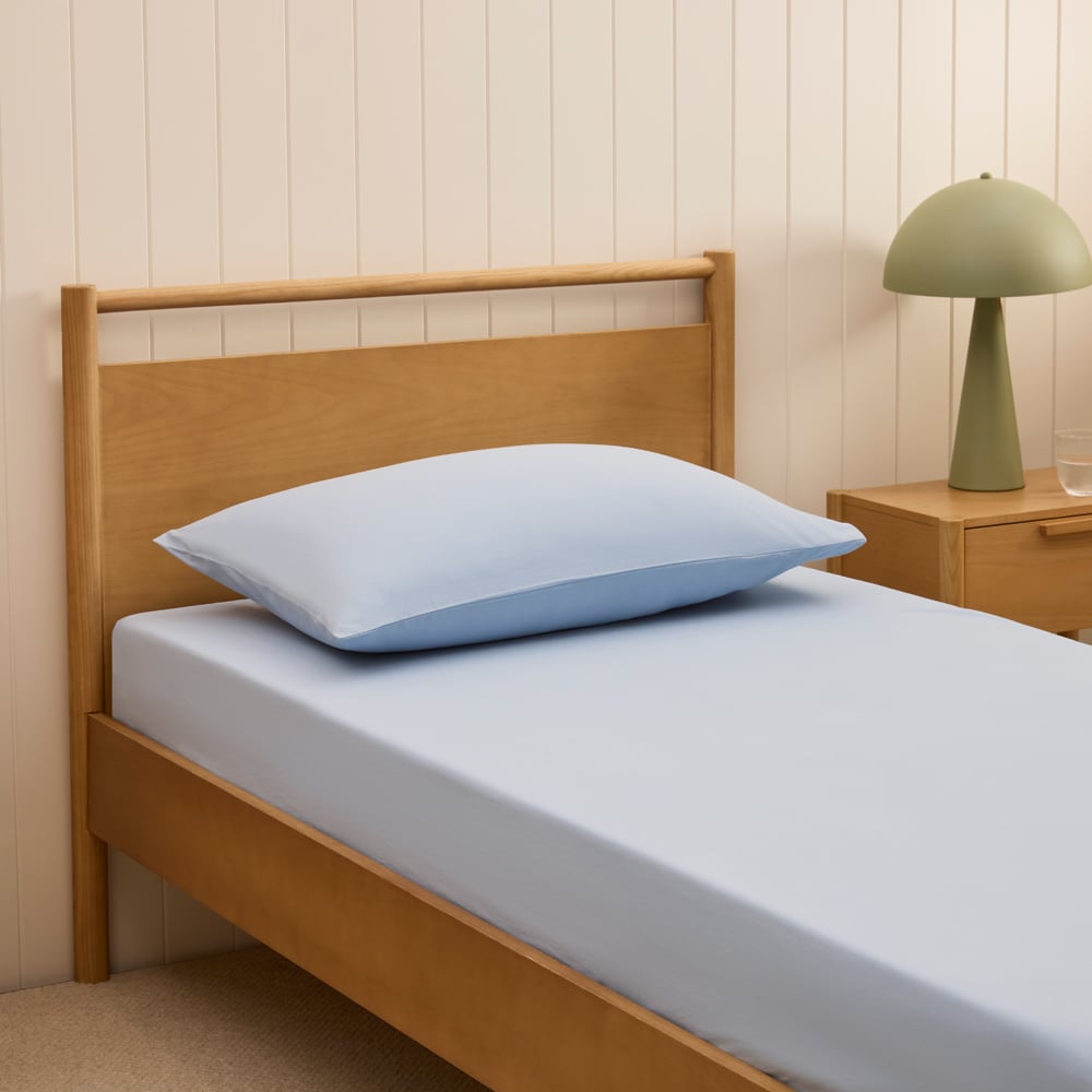 Adairs Kids - Stonewashed Cotton Chambray Fitted Sheet Set | Adairs