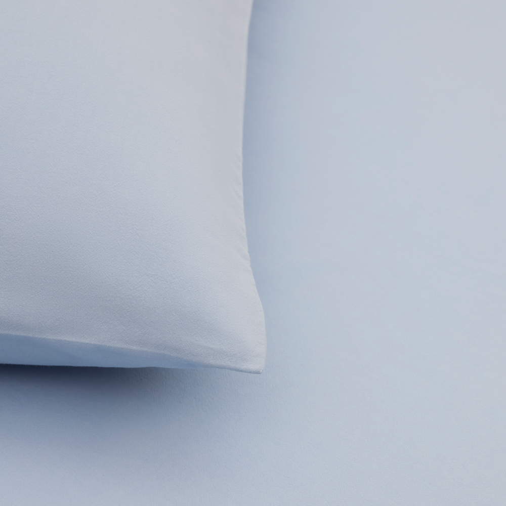 Adairs Kids - Stonewashed Cotton Chambray Fitted Sheet Set | Adairs