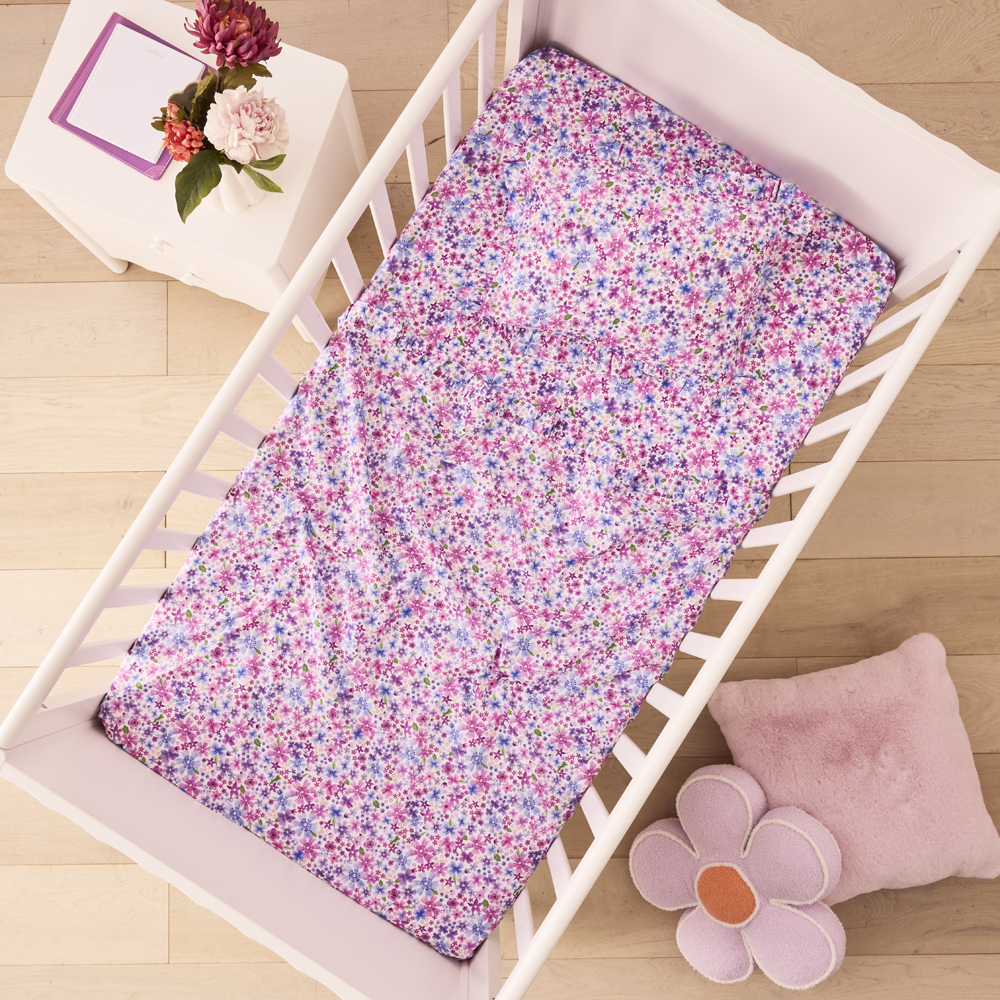 Adairs Kids - Meadow Unicorn Pink Ruffle Sheet Set | Adairs