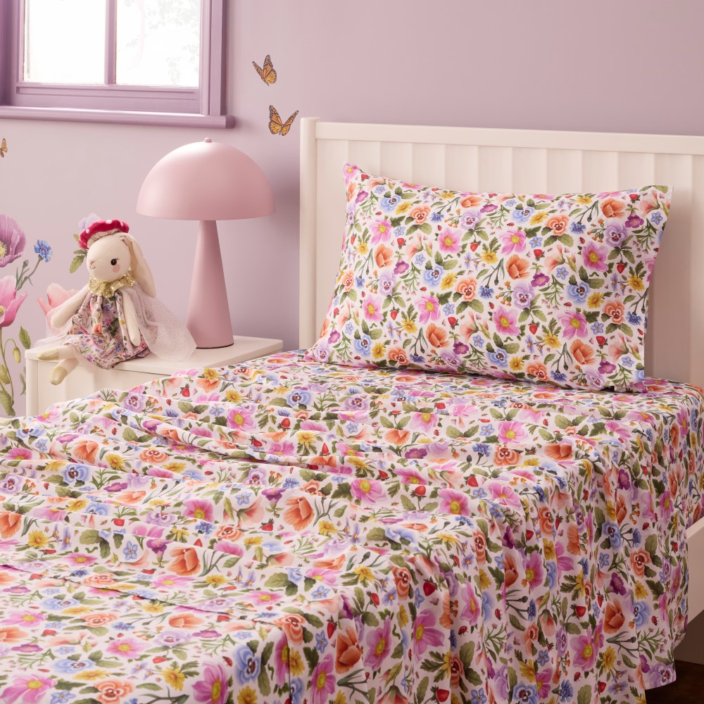 Fleur Harris Garden Of Dreams White Sheet Set | Adairs