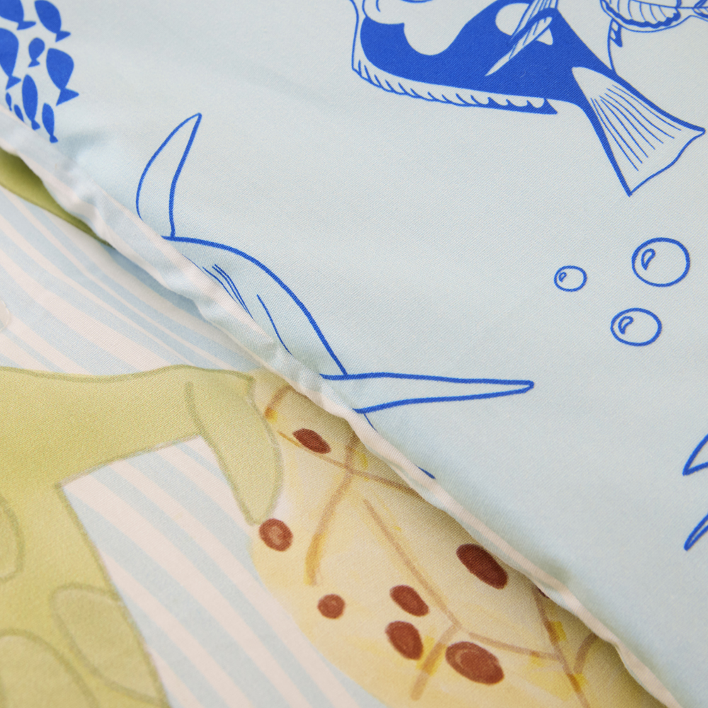 Adairs Kids - Disney Pixar Finding Nemo Soft Blue Quilted Quilt Cover ...