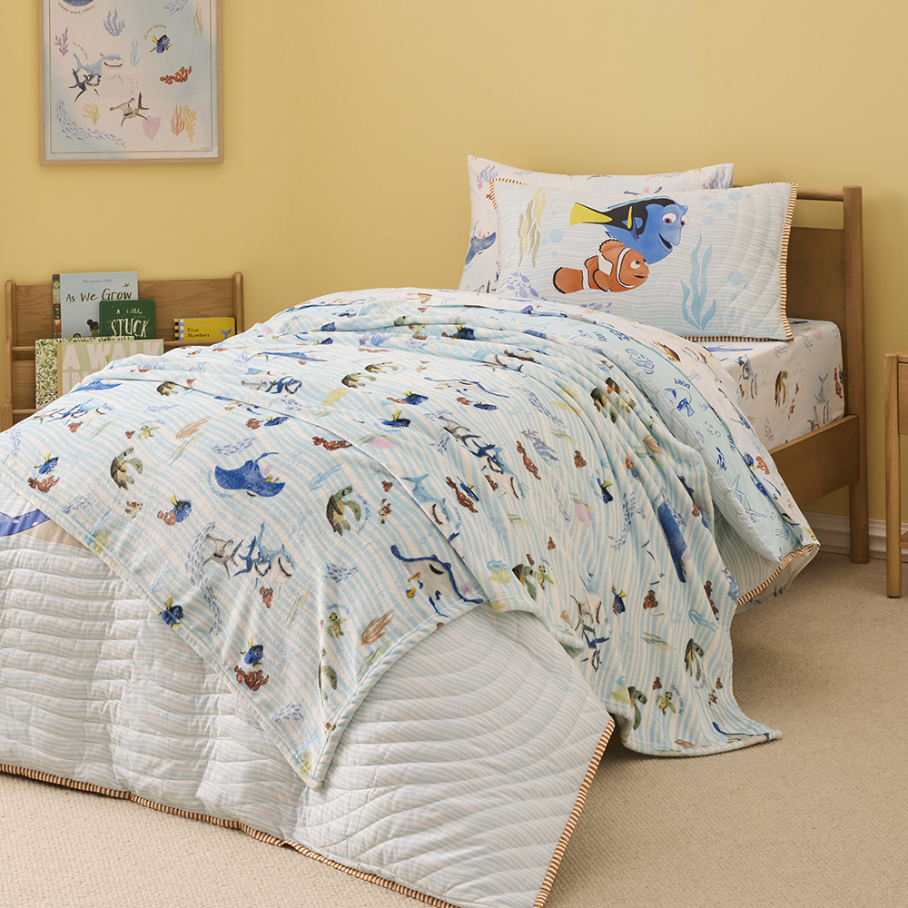 Adairs Kids - Disney Pixar Finding Nemo Just Keep Swimming Ultra Soft ...