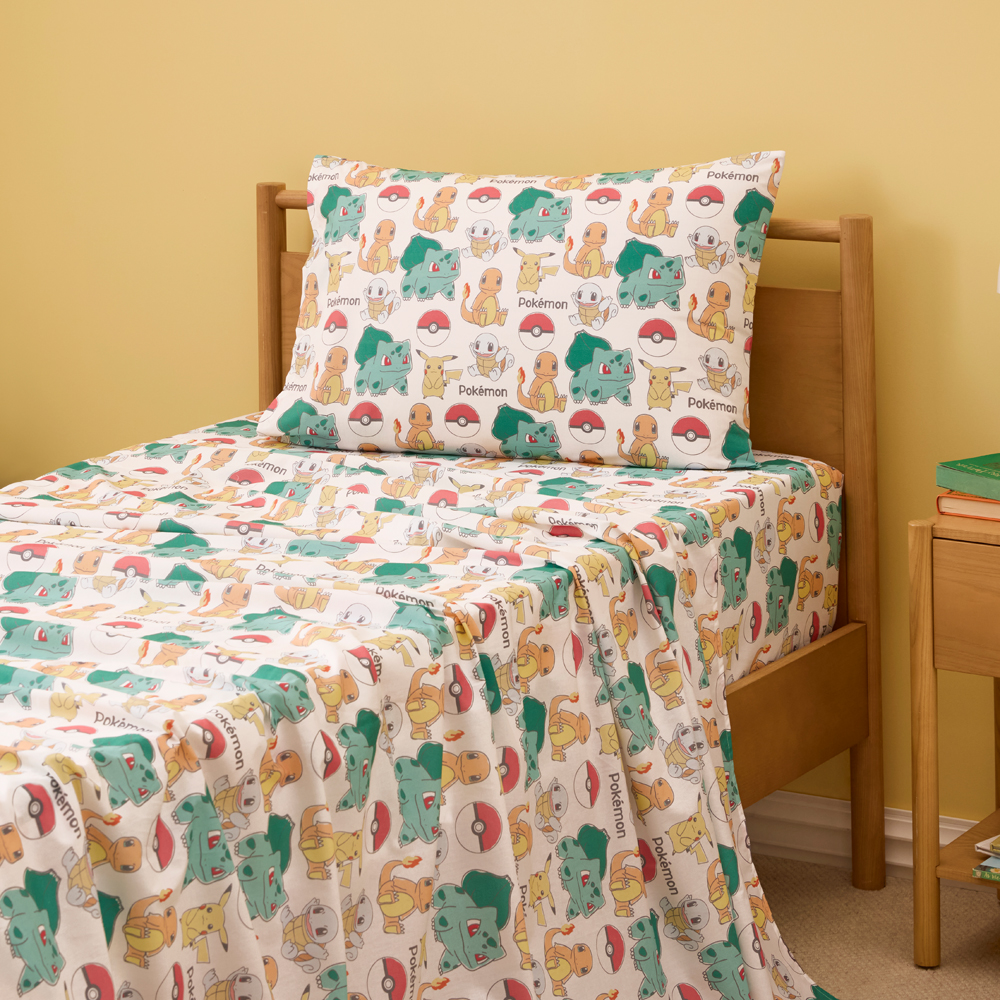 Adairs Kids - Pokémon White Sheet Set | Adairs