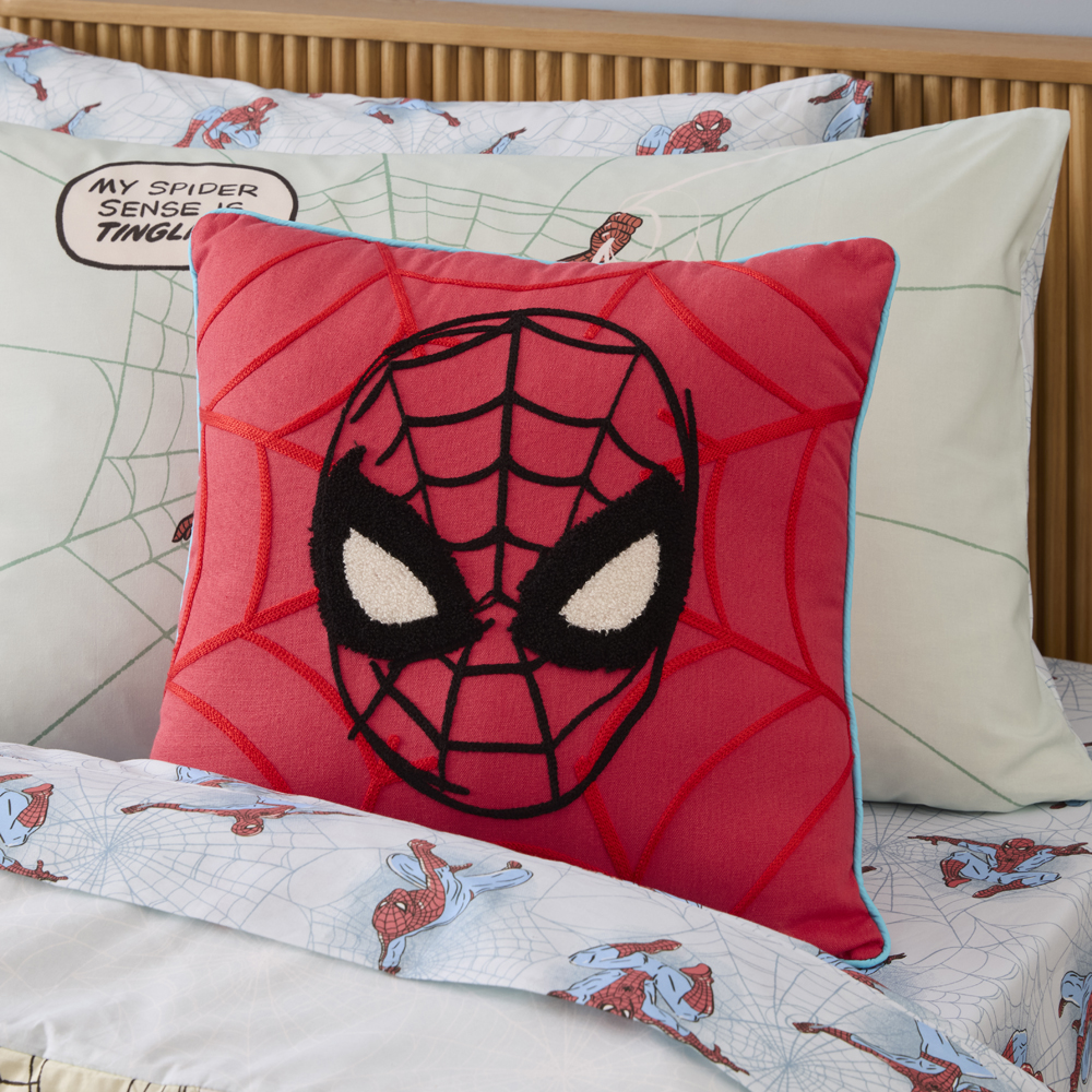 Adairs Kids - Marvel Spider-Man Tufted Mask Cushion | Adairs