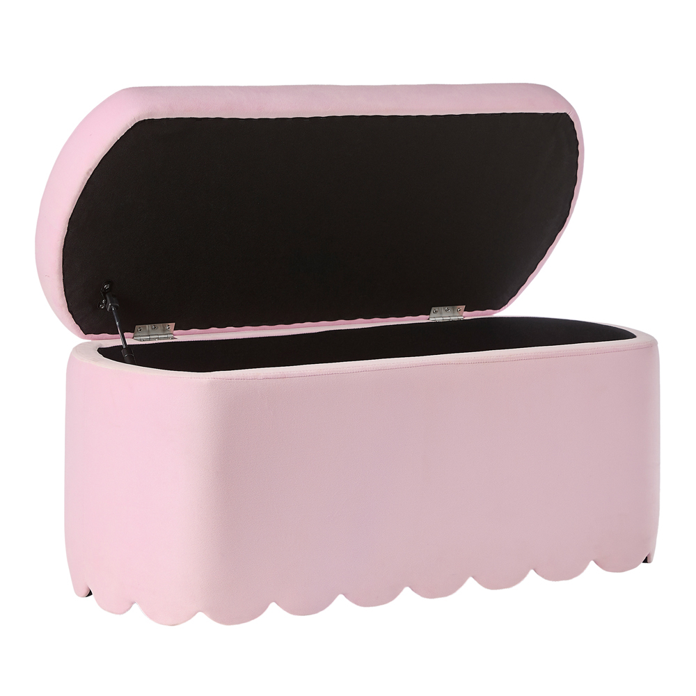 Adairs Kids - Isabella Pink Lilac Scallop Blanket Box | Adairs