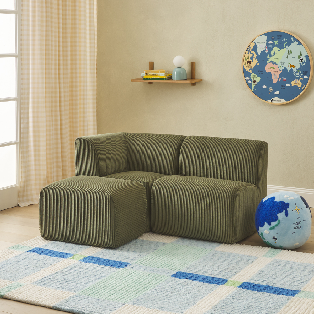 Adairs Kids - Forest Green Mini Modular Lounge | Adairs