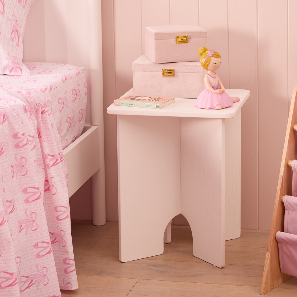 Mack White Side Table | Adairs