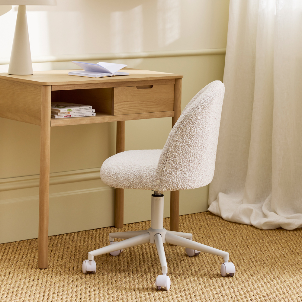 Adairs Kids - Snow White Boucle Desk Chair | Adairs