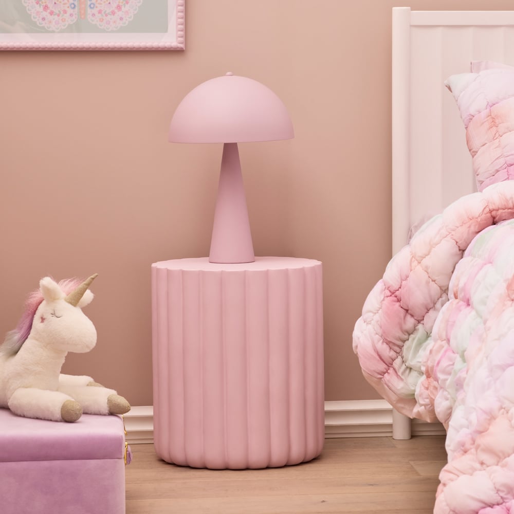 Adairs Kids - Sydney Pink Scallop Side Table | Adairs