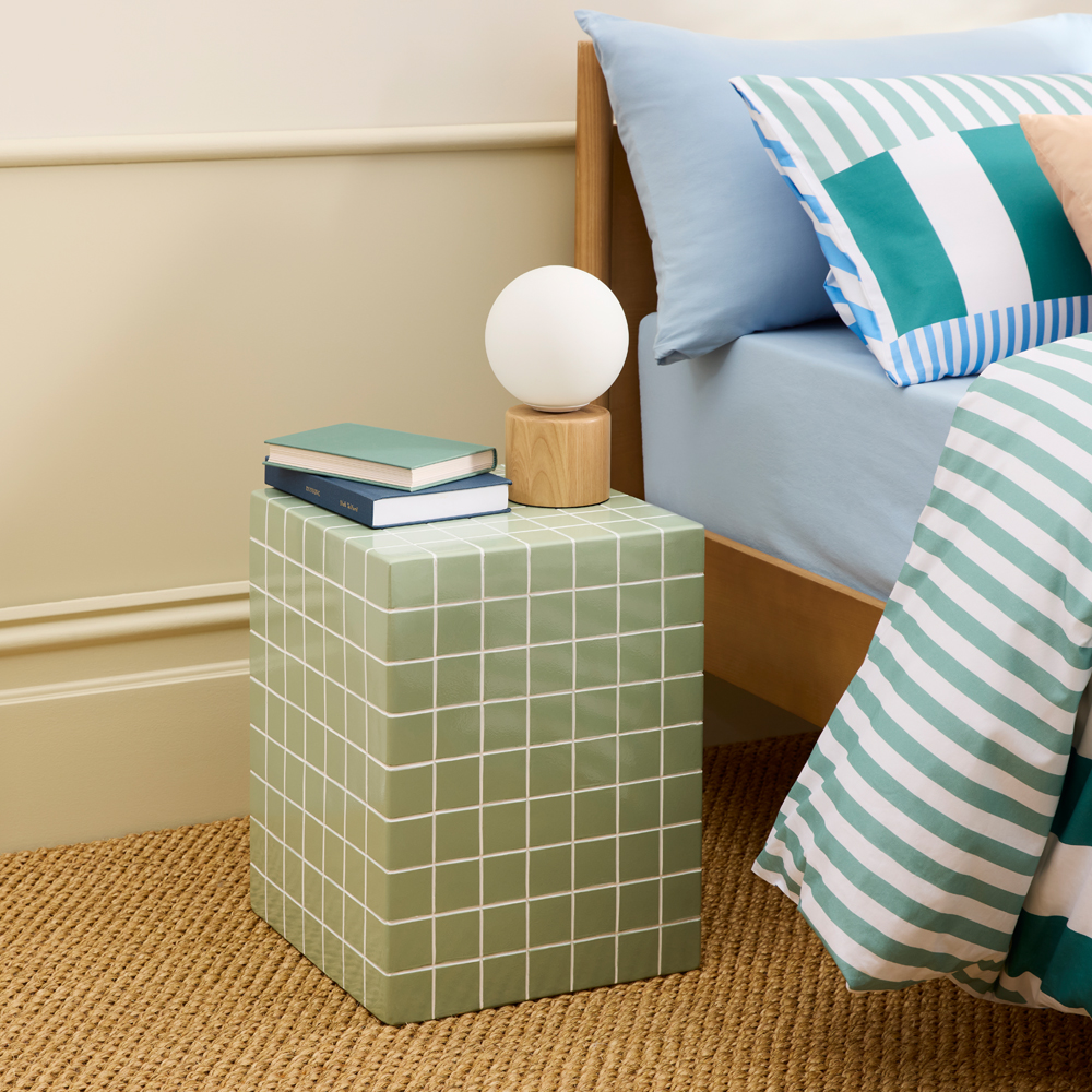 Adairs Kids - Tilly Green Tile Side Table | Adairs