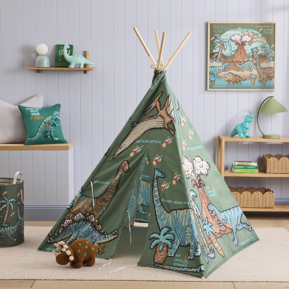 Adairs Kids - Gaming Dinos Teepee | Adairs