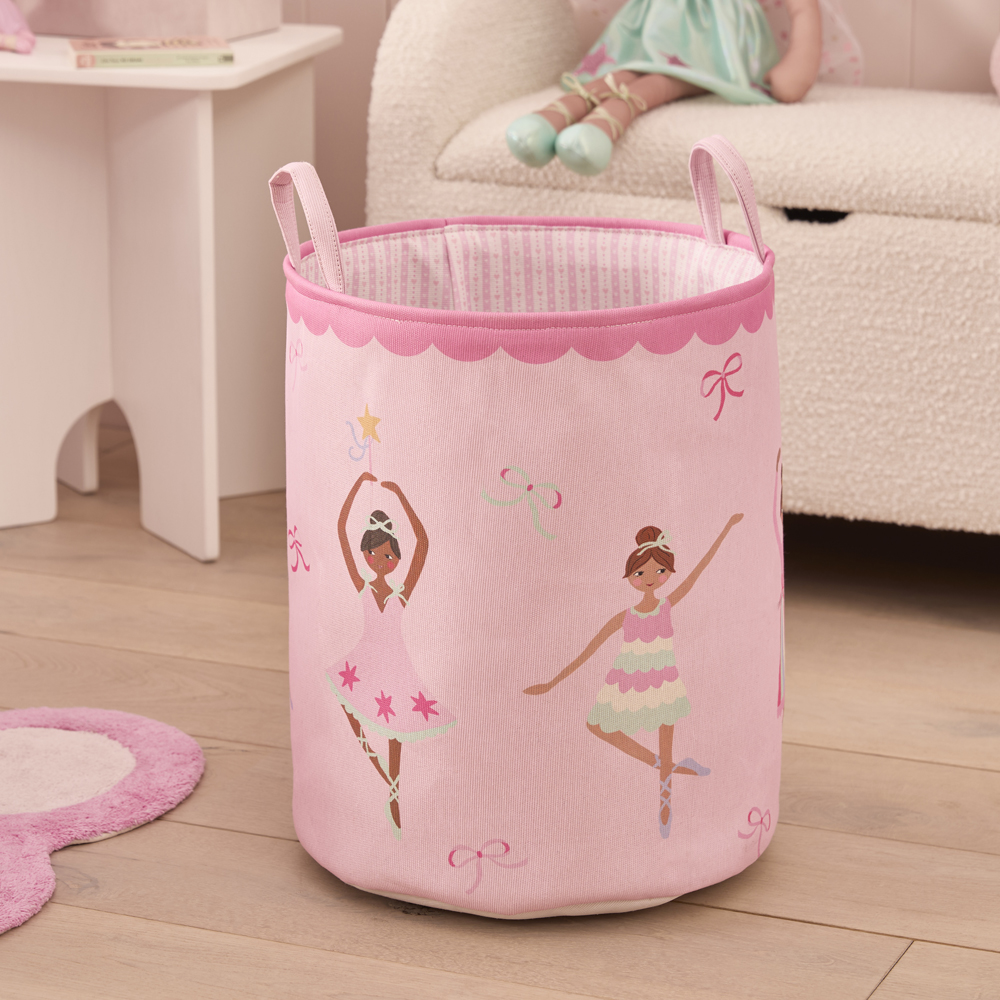 Adairs Kids - Ballet Dancers Printed Basket | Adairs