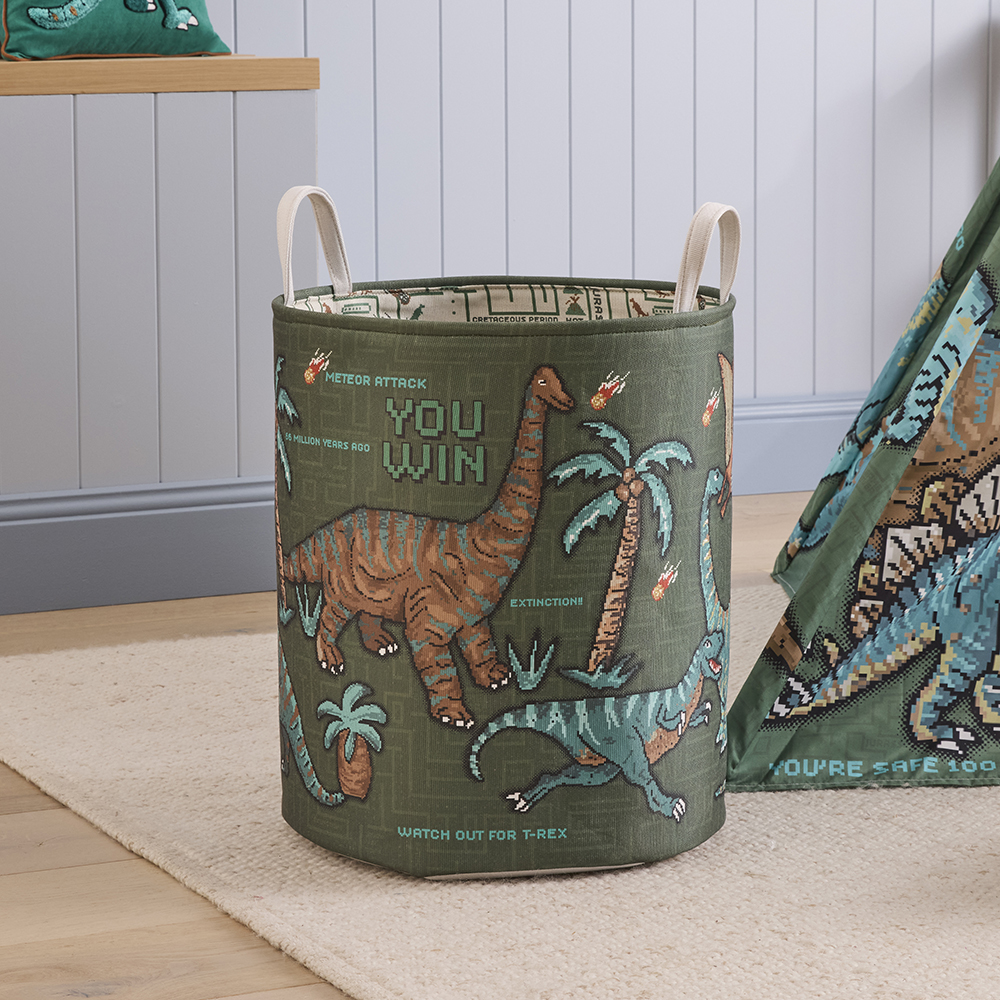 Adairs Kids - Gaming Dino Printed Basket | Adairs
