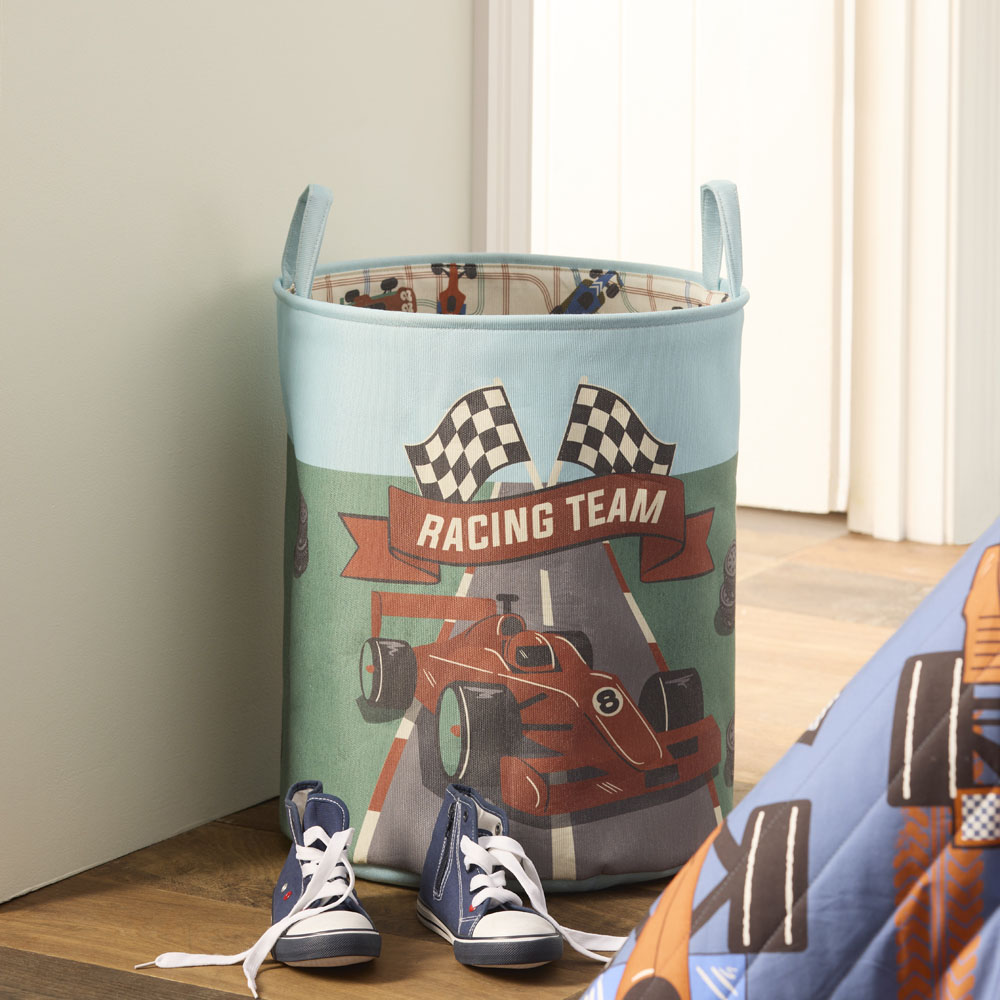 Adairs Kids - Speedy Car Printed Basket | Adairs