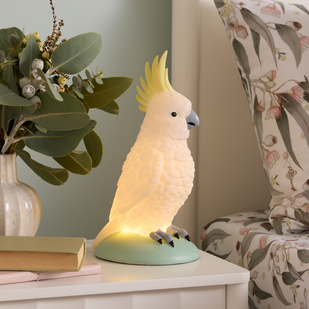 Adairs Kids - Fleur Harris Cockatoo USB Night Light | Adairs