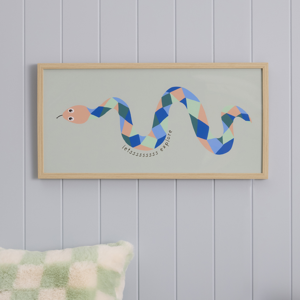 Adairs Kids - Let's Explore Snake Wall Art | Adairs