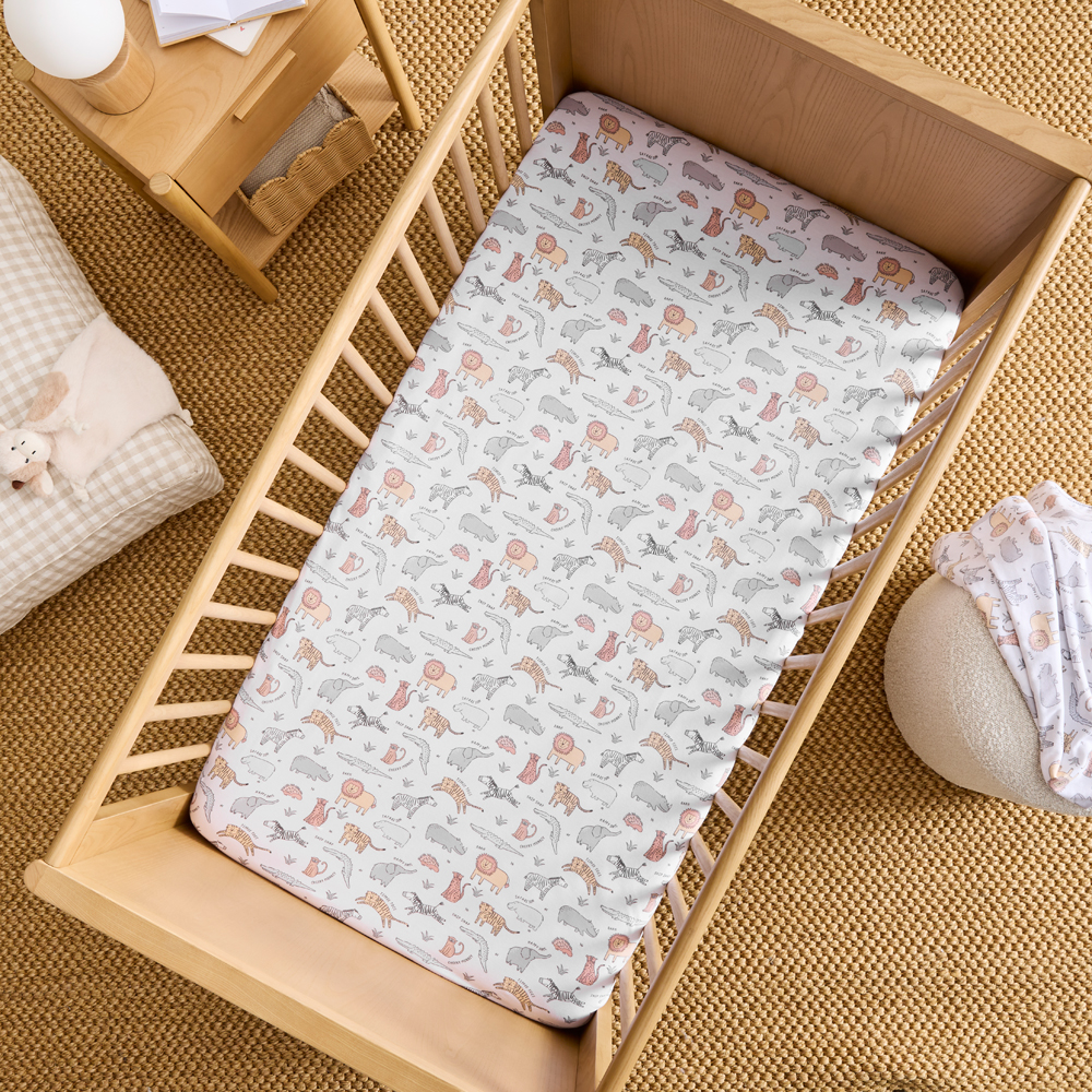Adairs Kids - Safari Sun Jersey Sheets Cot Multi Fitted Sheets Pack of ...