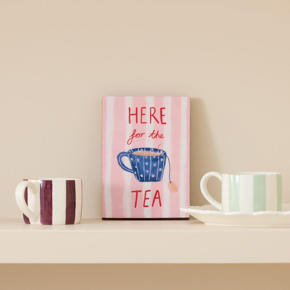 Nurture Tea Portrait Timber Wall Art | Adairs