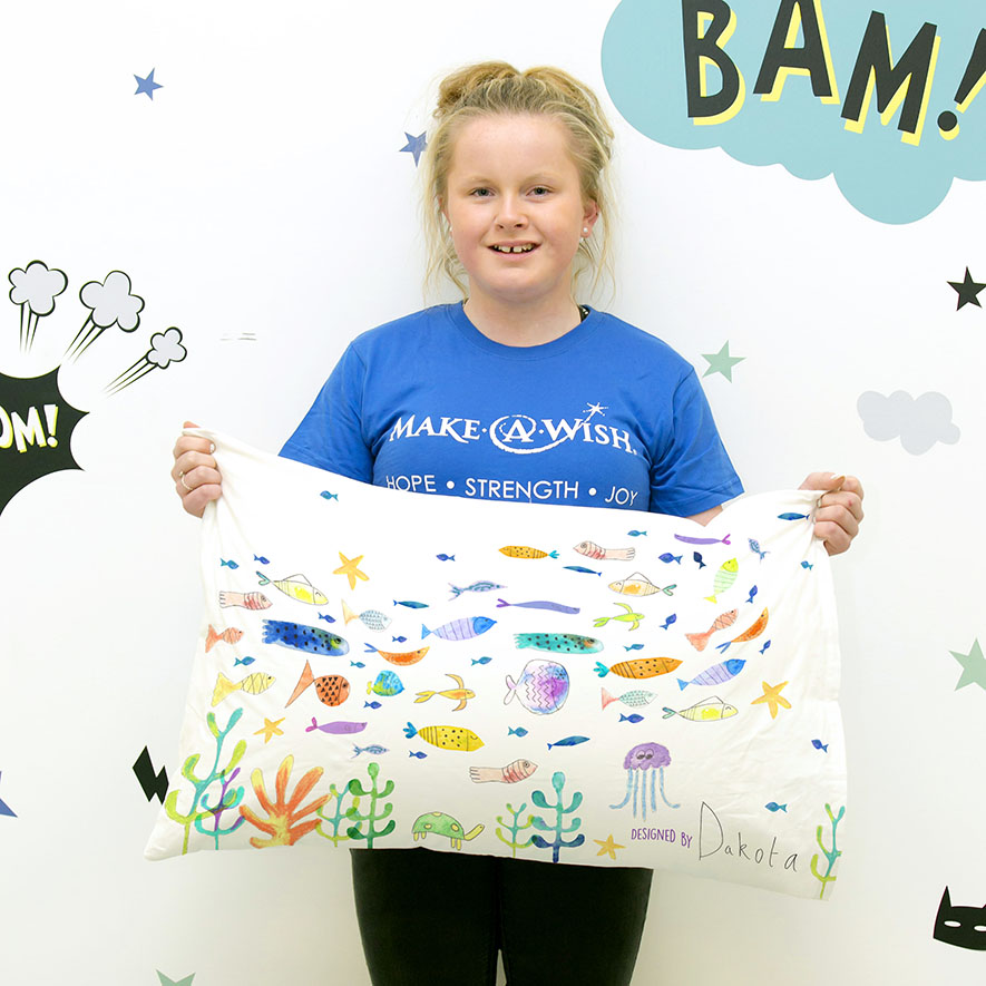 Adairs Kids - Make-A-Wish Pillowcase Fish | Adairs