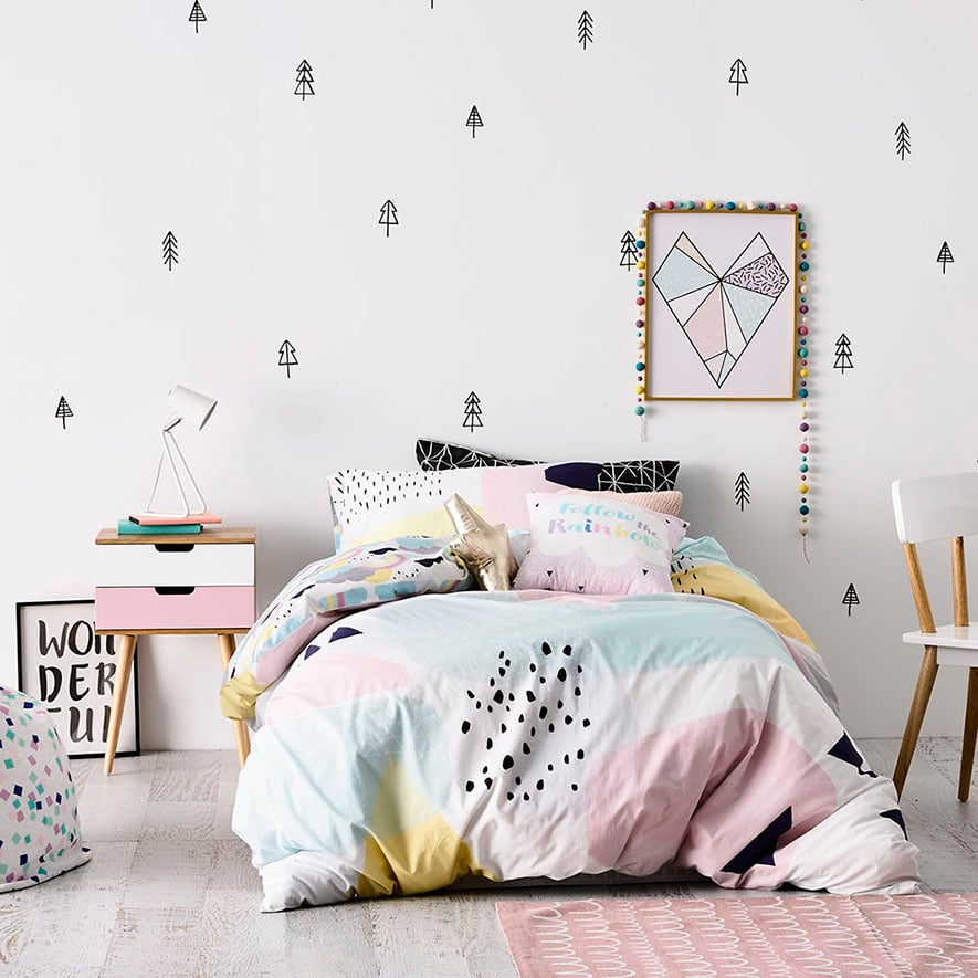 Adairs Kids - Pastel Rainbow Quilt Cover Set | Adairs