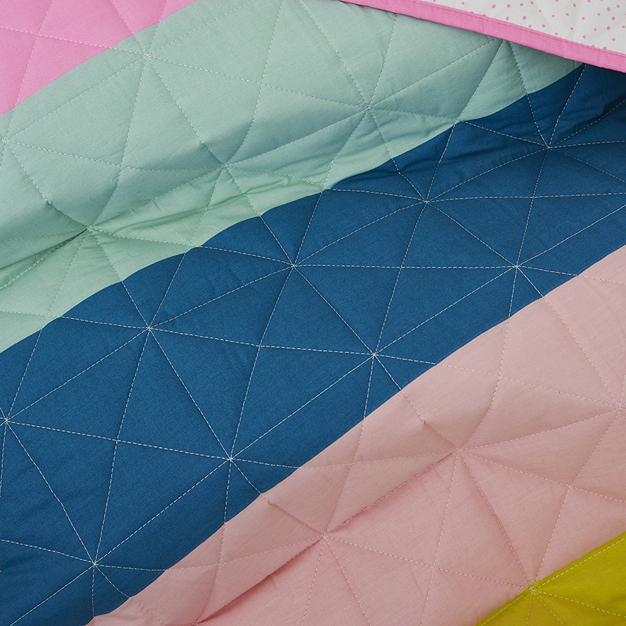 Adairs Kids - Rainbow Coverlet Set Multi | Adairs
