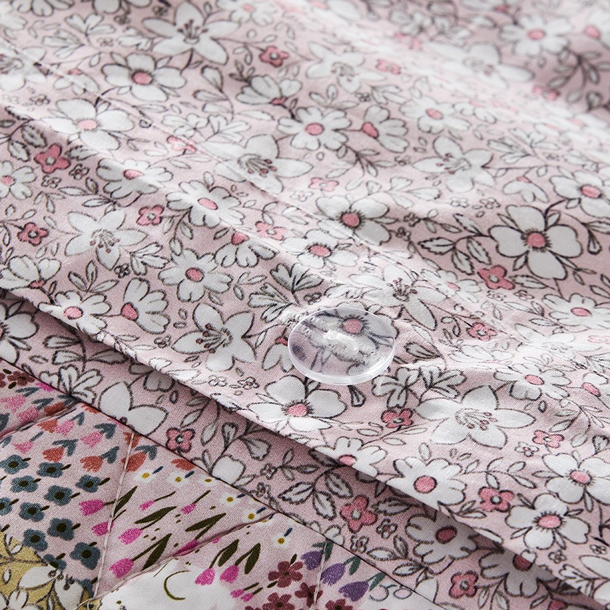 Adairs Kids - Daisy Patchwork Ditsy Floral Quilted Quilt Cover Set | Adairs