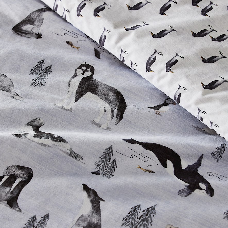 Adairs Kids - Snow Friends Ice Quilt Cover Set | Adairs