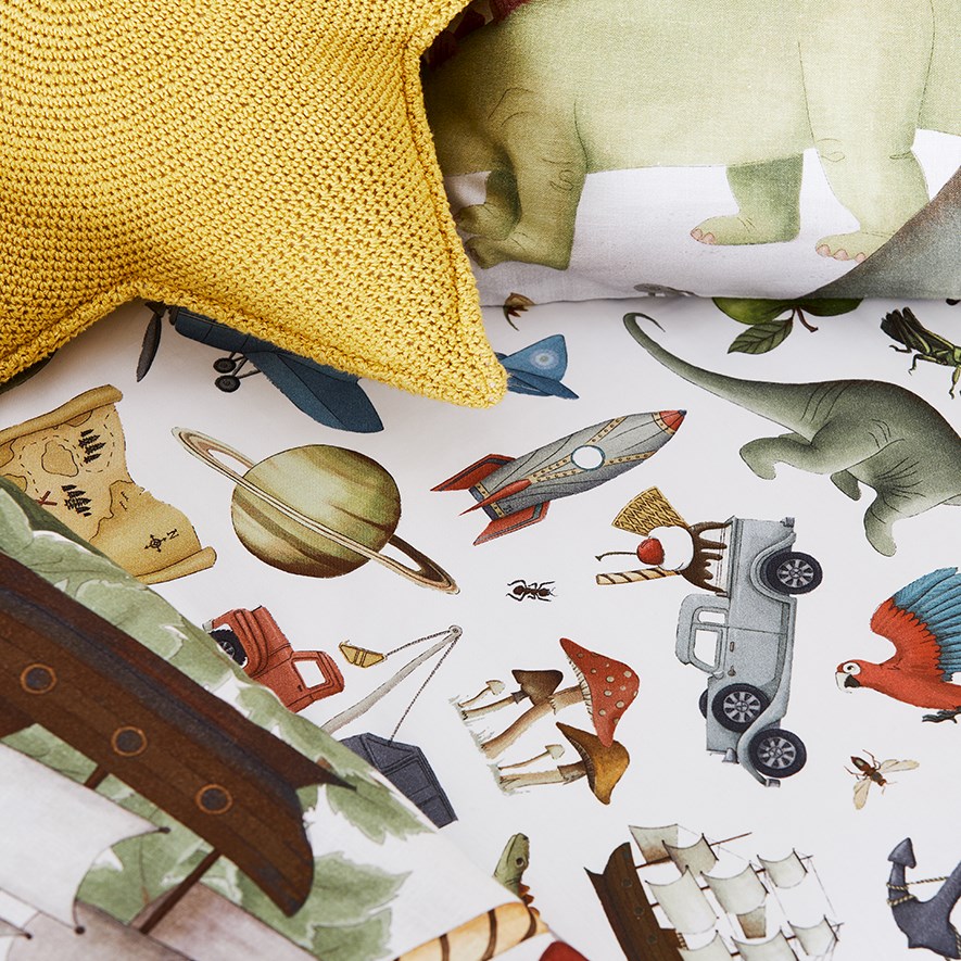 Adairs Kids - Fleur Harris Mini Adventureland Fitted Sheet Set | Adairs