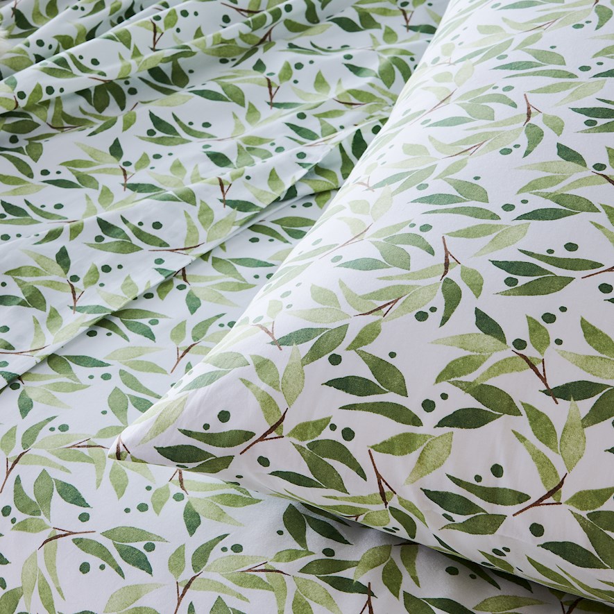 Adairs Kids - Gumnut Leaf Multi Organic Cotton Sheet Set | Adairs