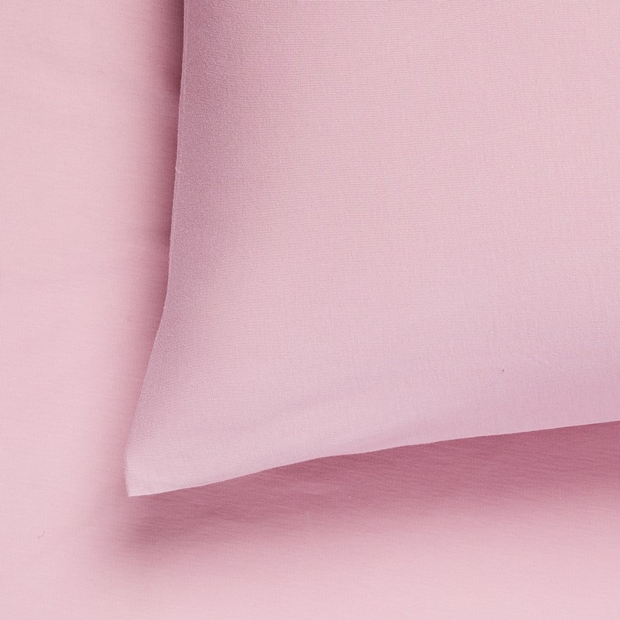 Adairs Kids - Cotton Jersey Violet Pink Fitted Sheet Set | Bedroom | Adairs