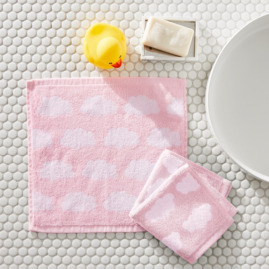 Adairs Kids - Cloud Pink Face Washers Pack of 2 | Adairs