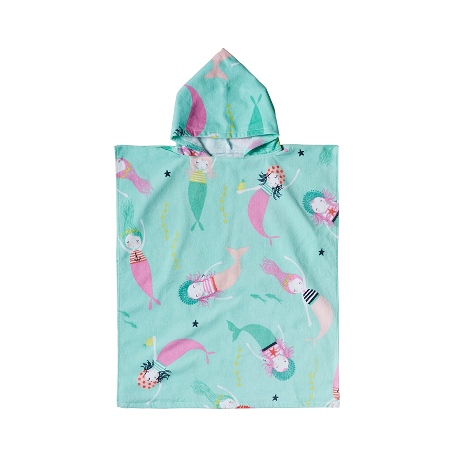 Adairs Kids - Hooded Beach Towel Magical Mermaid | Adairs