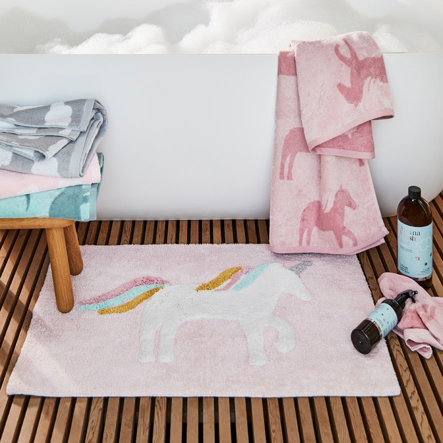 Adairs Kids - Unicorn Pink Bath Mat | Adairs