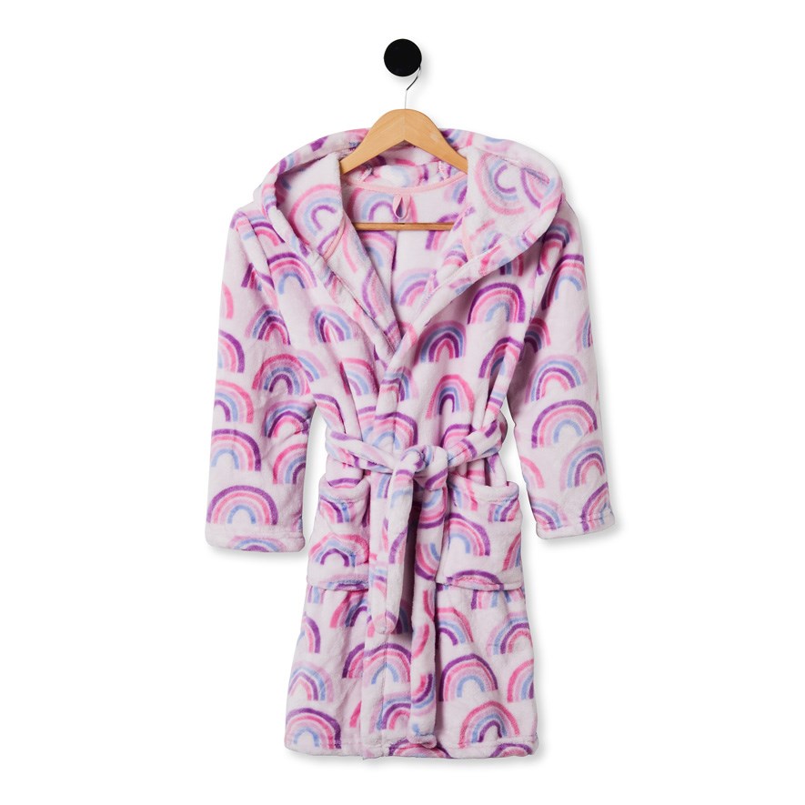 Adairs Kids - Ultra Soft Kids Rainbow Bathrobe | Adairs