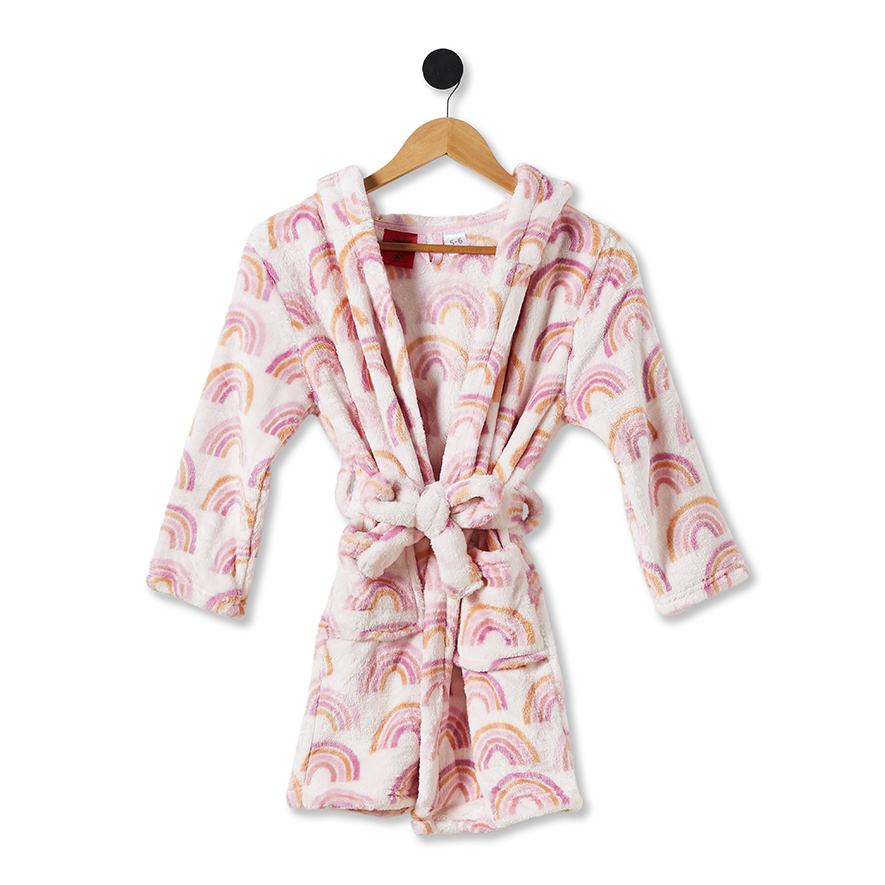 Adairs Kids - Ultra Soft Summer Rainbow Kids Bath Robe | Adairs