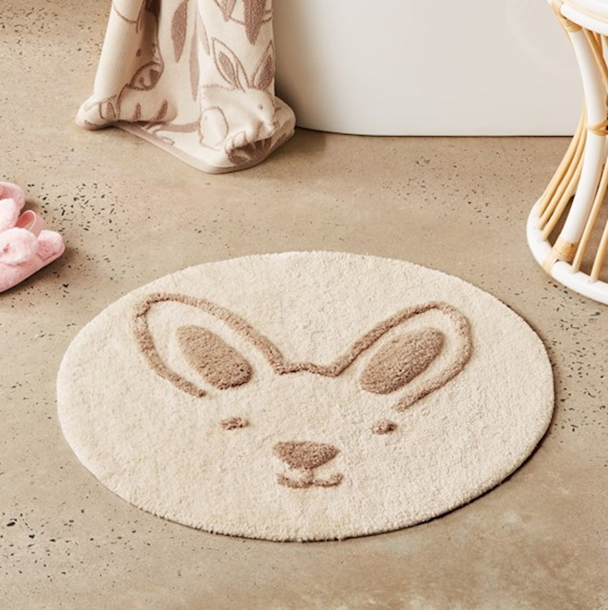 Adairs Kids - Grey Kangaroo Bath Mat | Adairs